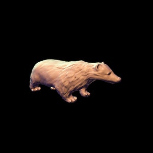 Dnd Honey Badger Standing Unbased Animal Companion 28mm Resin Miniature ...