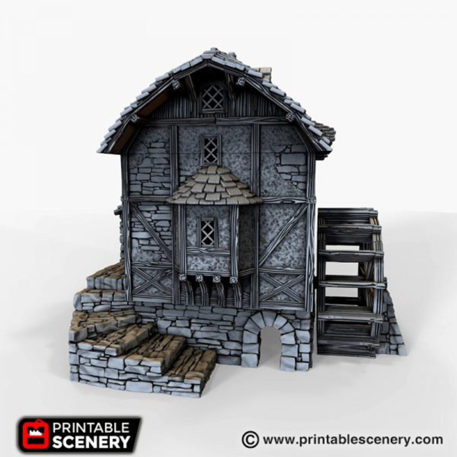 Dnd Winterdale Mill French World War 2 WWII Railroad Scatter Terrain ...