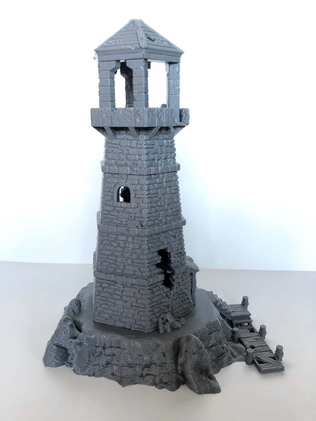 Dnd Abandoned Lighthouse Beacon Tower Coastal Watchtower Tabletop ...