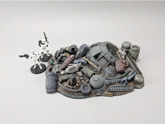 Dnd Spaceport Scrap Pile A Droid Junkyard Sci-fi Star Wars - Etsy