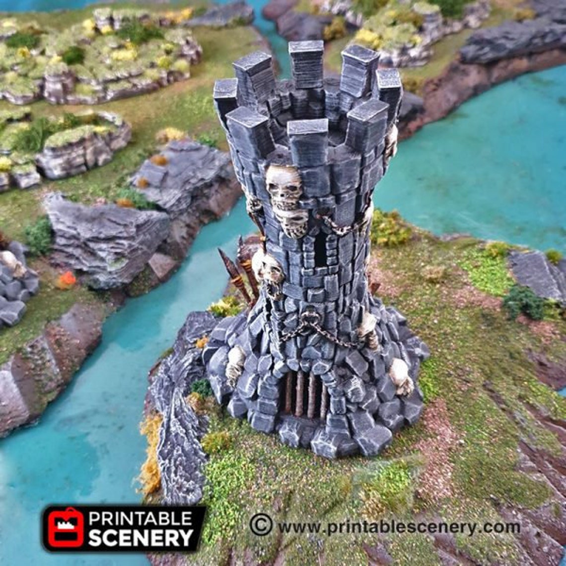 Dnd Goblin Guard Grotto Tower Tabletop Village Scatter Terrain | Etsy