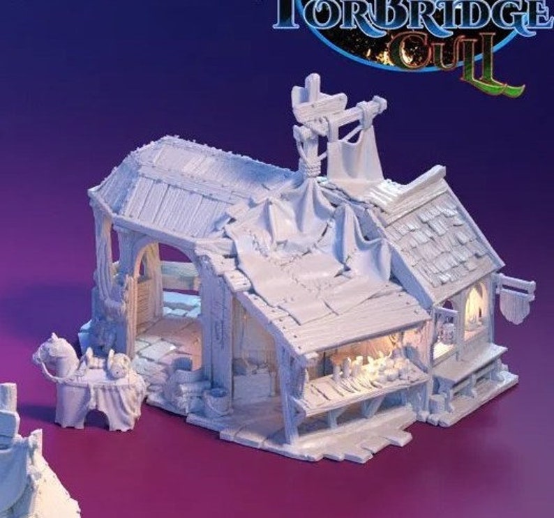 Dnd Village Market Medieval Shops Town Square Village Store Front ...