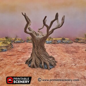 Dnd Twisted Trees Set Haunted Forest Dead Graveyard Printable Scenery ...