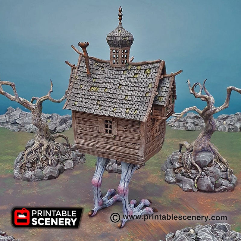 Dnd Baba Yaga Hut Witch Cottage Curse of Strahd Shadow Fey - Etsy