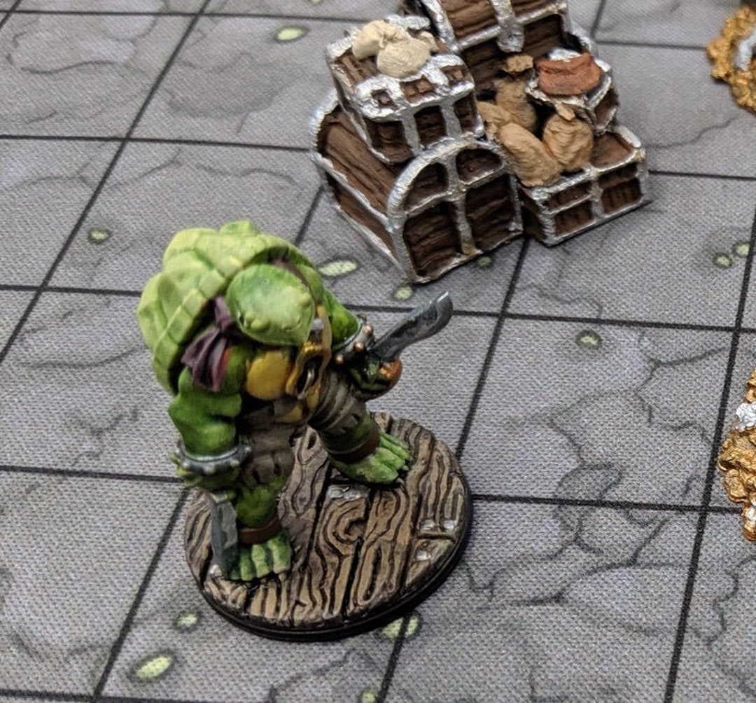 Dnd RESIN Tortle Warrior Ninja With Dagger Turtle Humanoid Race RPG ...