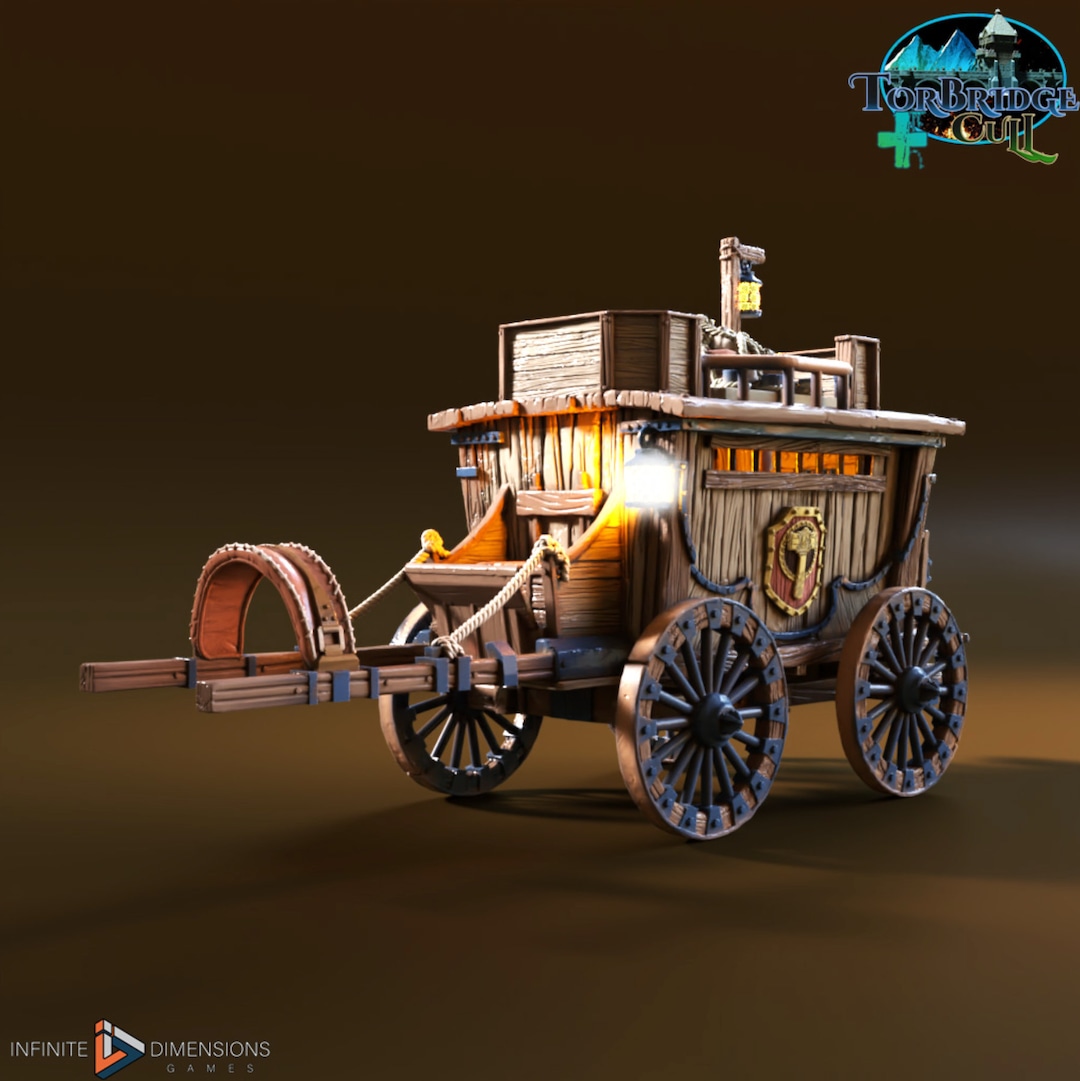 Dnd Prison Wagon Transport Prisoner Jail Cart Medieval Fort Torbridge ...