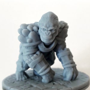 Dnd Armored Gorilla Ape Primate Jungle Wild Beast Miniature Animals RPG ...