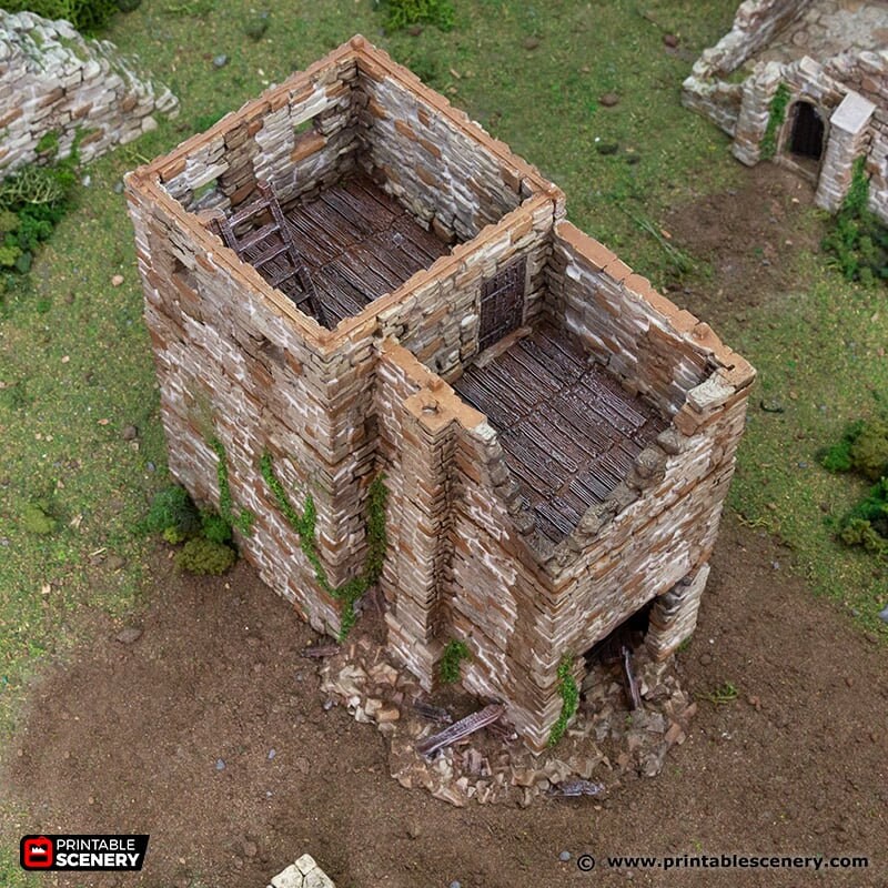 Dnd Black Rock Keep From King and Country Village Medieval Soldier ...