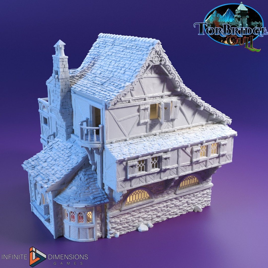 Dnd Last Hearth Guest House Medieval Village Scatter Terrain Wightwood ...