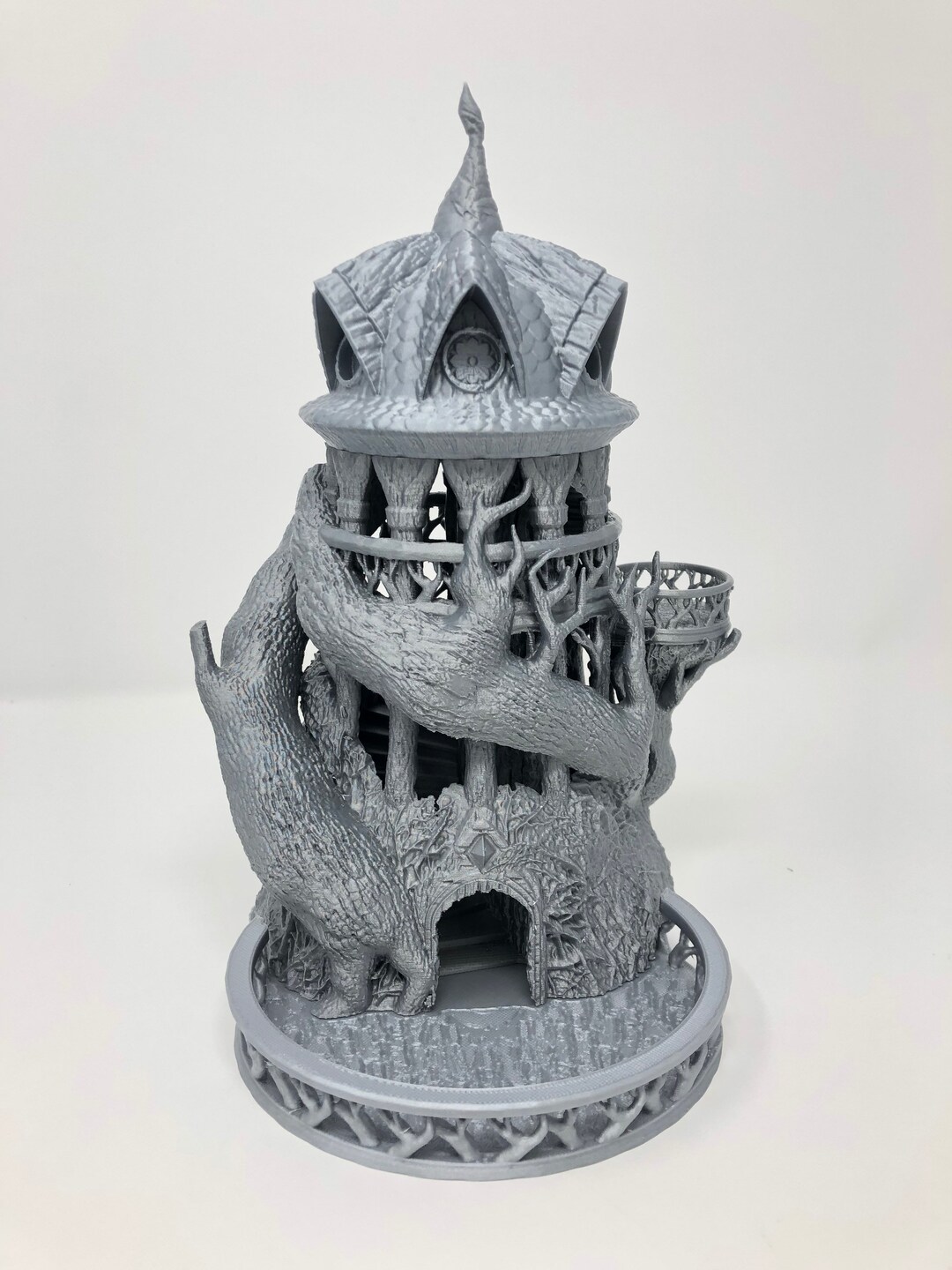 Dnd Druid Elven Elf Elvish Tower Dice Catcher Tabletop Scatter Terrain ...