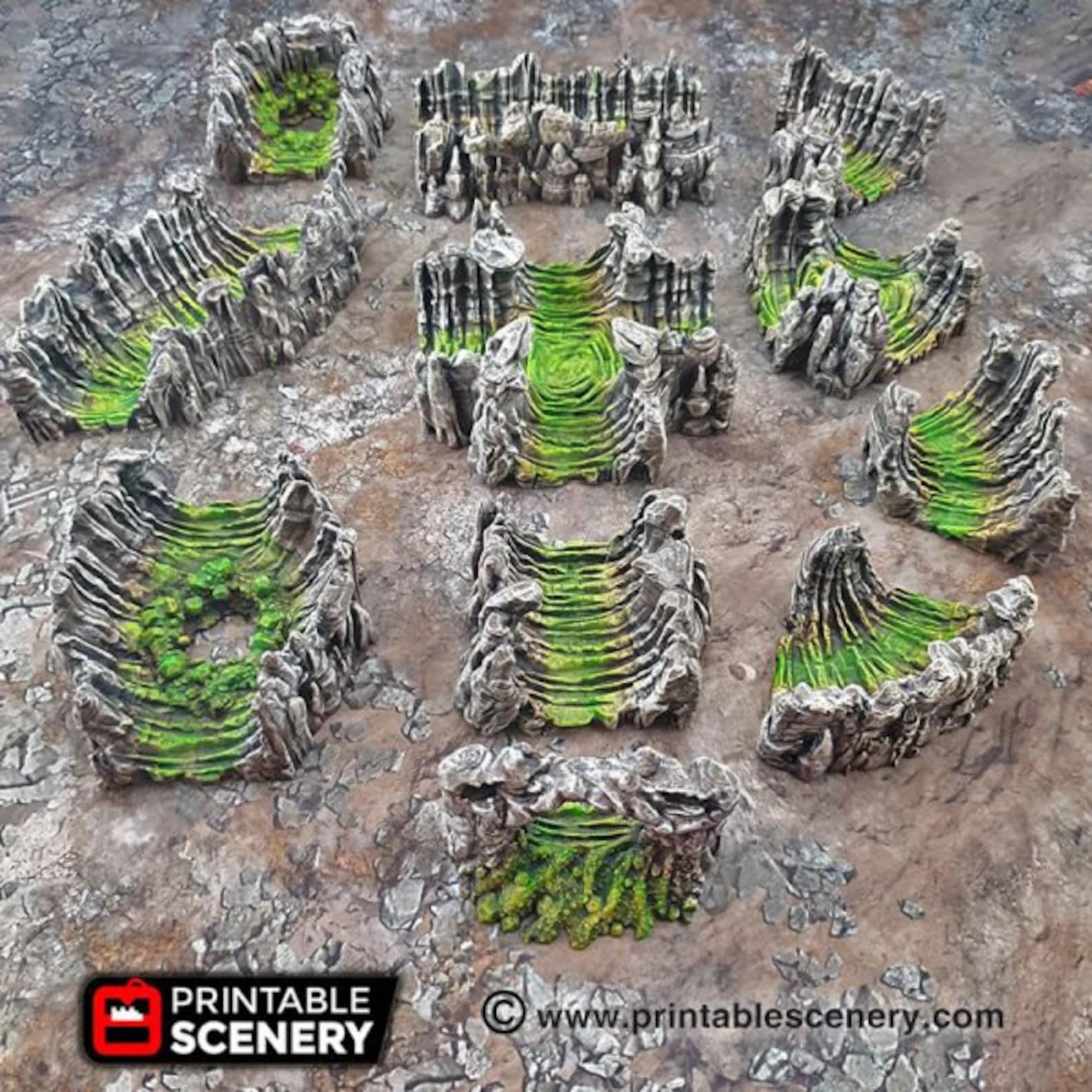 Dnd Wyrm Tunnels Goblin Caverns Clorehaven Tabletop Scatter Terrain RPG ...