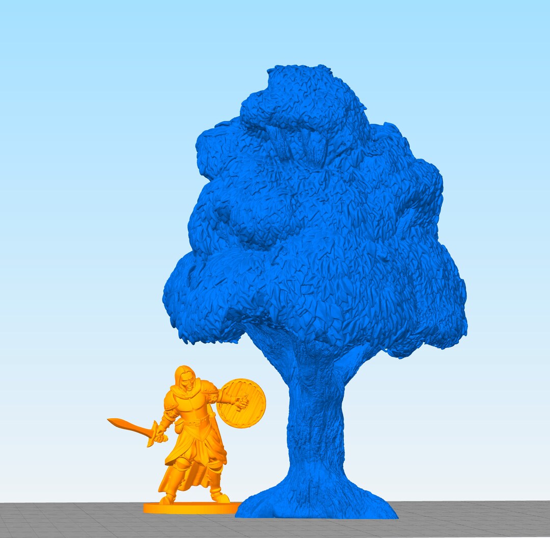 Dnd Small Size Oak Tree Miniature Forest Farm Village Scatter Terrain ...