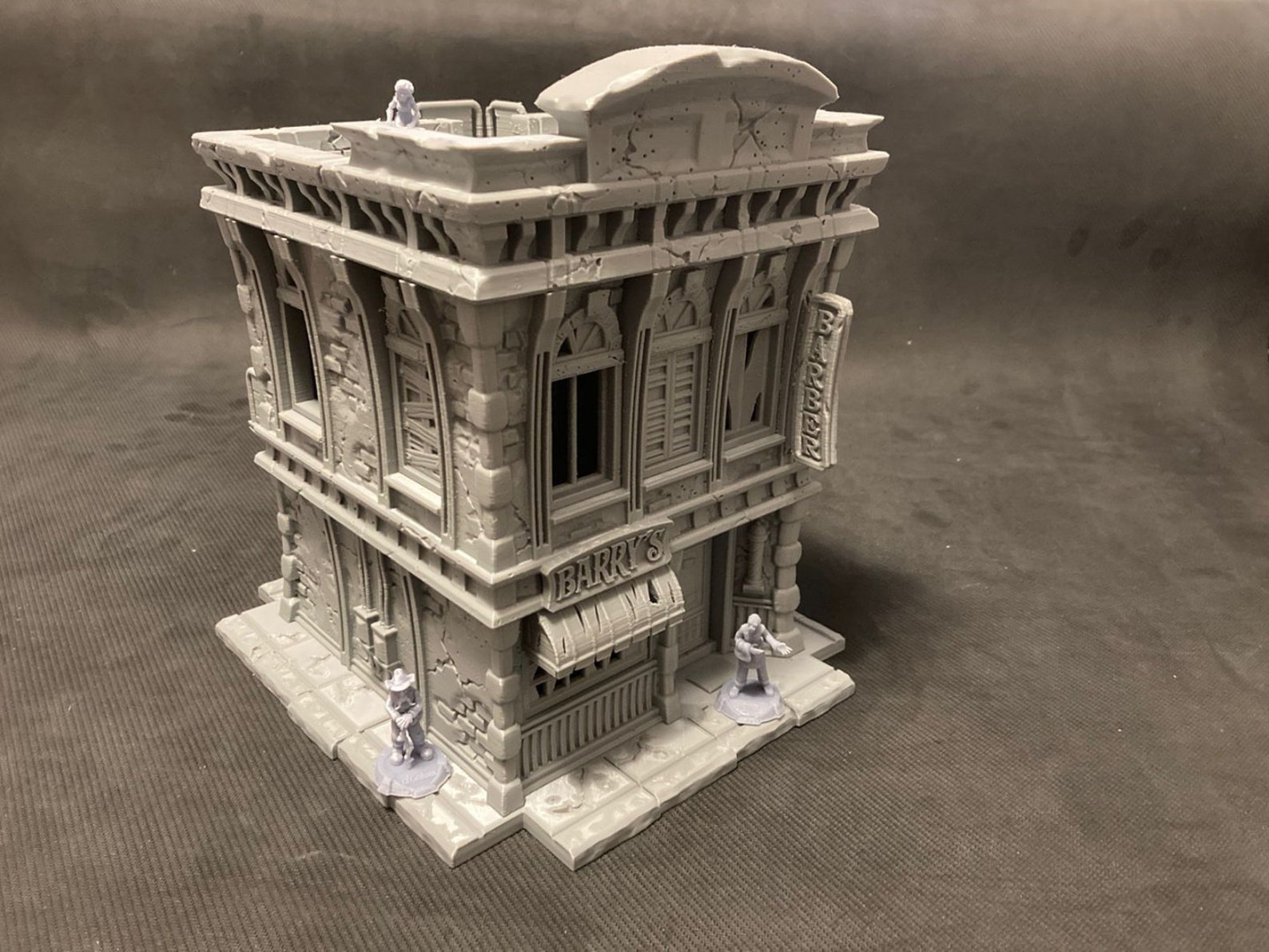 Dnd Barry's Barber Shop Barbershop Western Town Railway Terrain ...