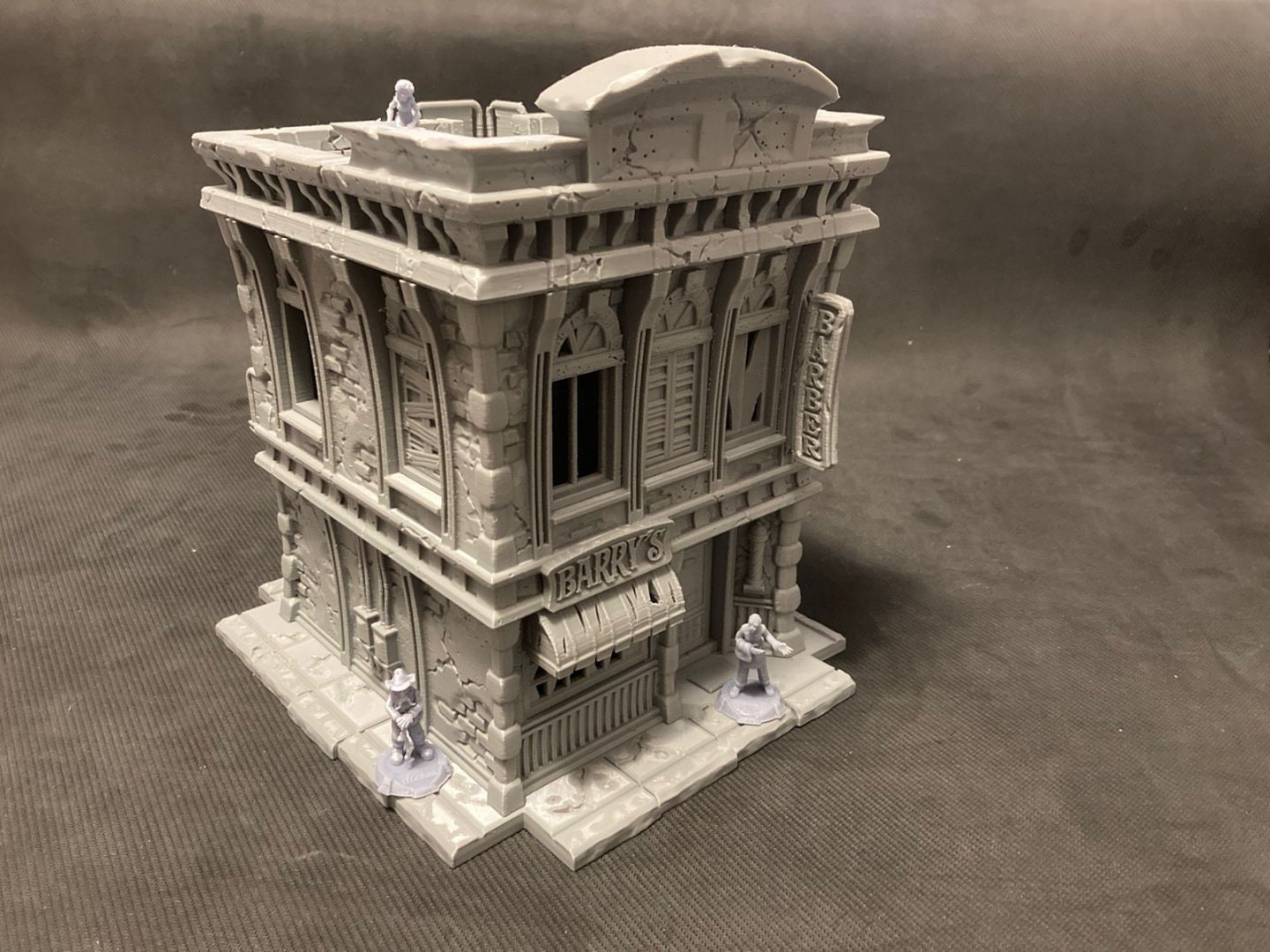 Dnd Barry's Barber Shop Barbershop Western Town Railway Terrain ...