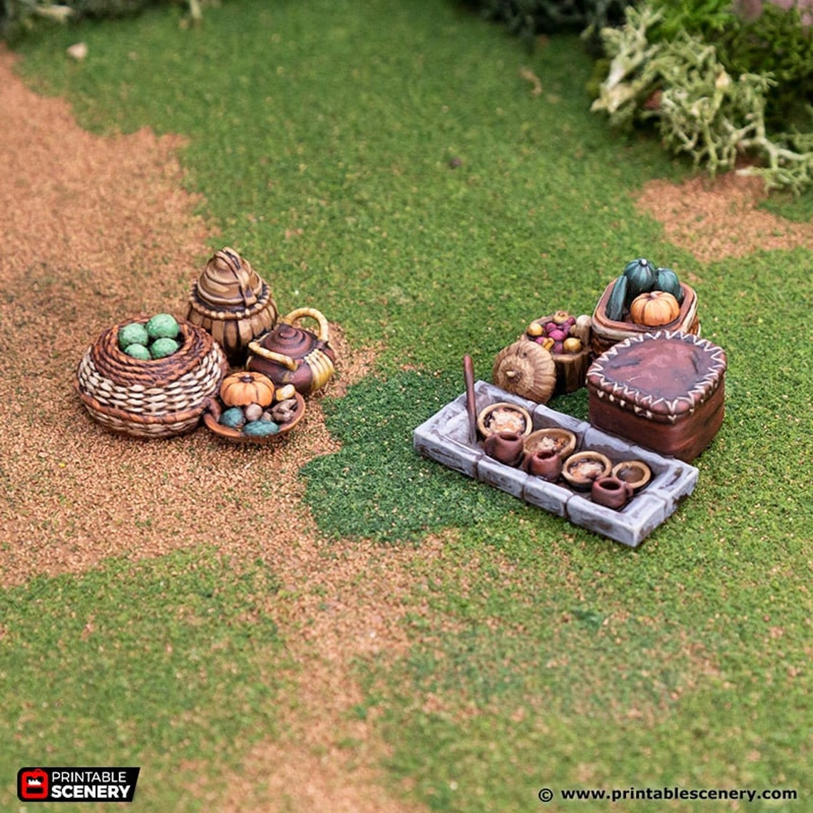 Dnd Forest Ranger Camp Set Furnishings From Hagglethorn Hollow Medieval ...