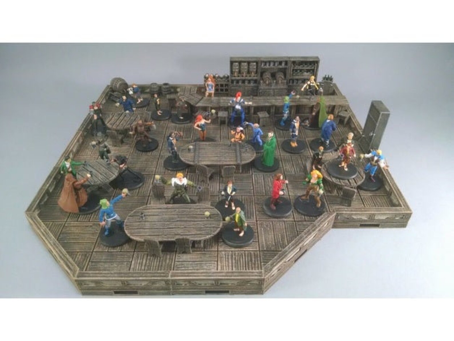 Dnd SET of Oval Tables Tavern Furniture Furnishings Bar - Etsy