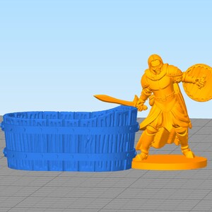 Dnd Large Wooden Tub Village Tavern Tabletop Terrain Miniature RPG D&D ...