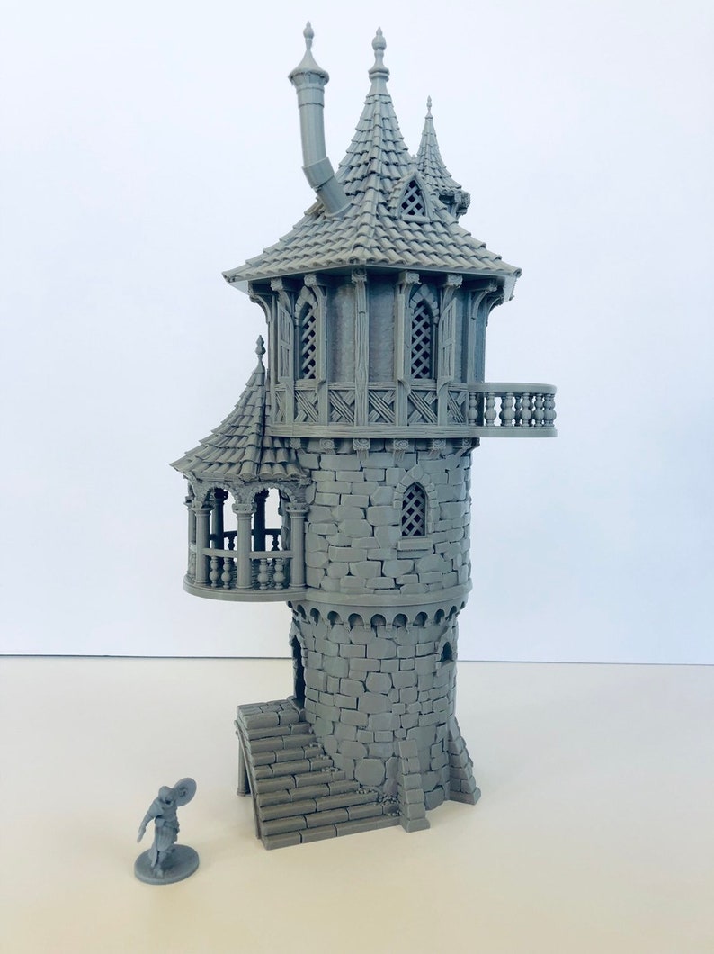 Dnd Wizard Tower Village Tabletop Scatter Terrain RPG D&D - Etsy
