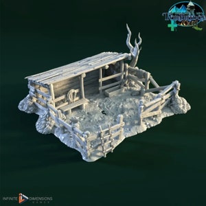 Dnd Donkey Paddock Mule Horse Stables Farm Village Animal Enclosure ...