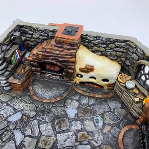 Dnd Last Hearth Inn Kitchen for Village 28mm Miniature Terrain RPG D&D ...