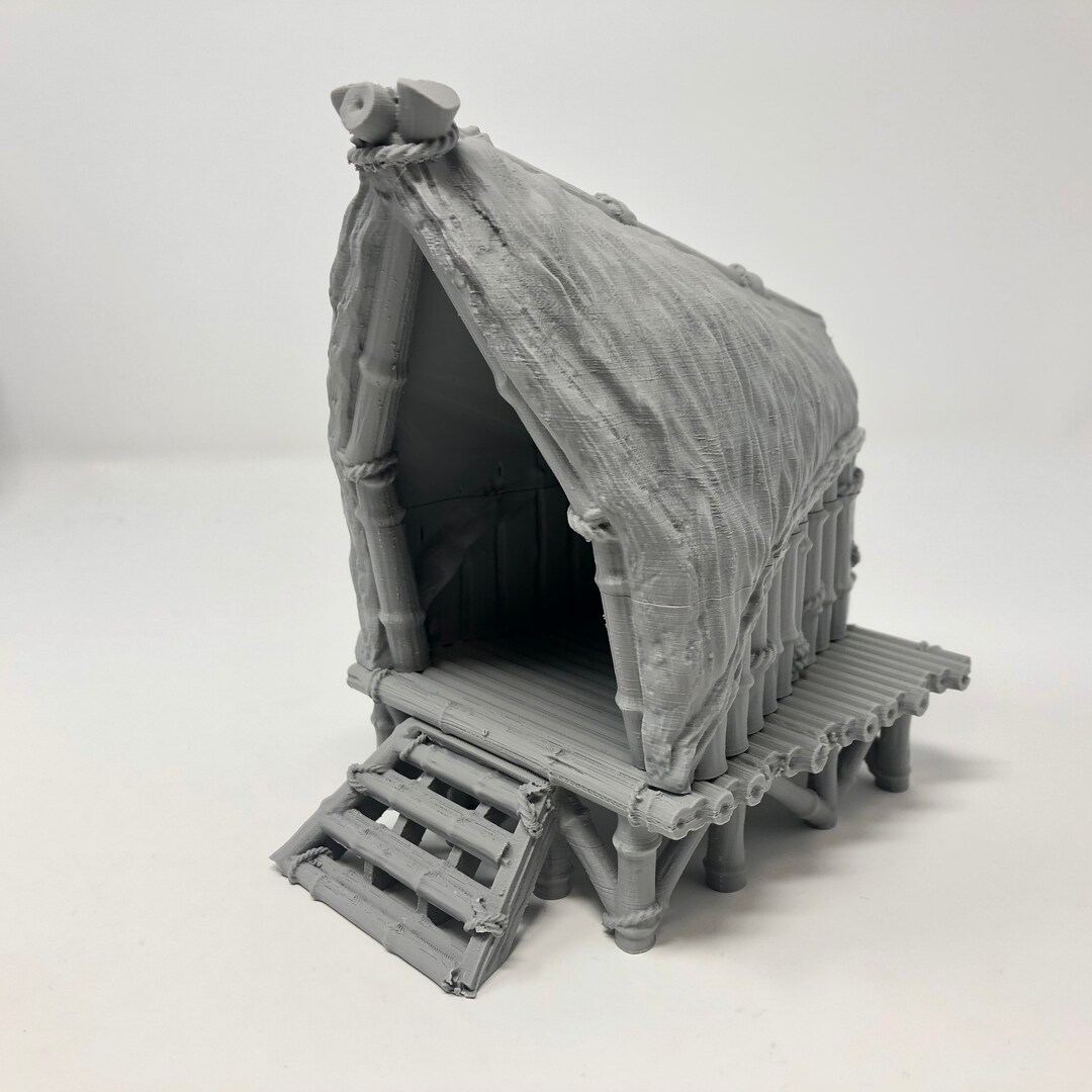 Dnd Large Bamboo Pavillion Tent Hut Tribe Jungle Tabletop Scatter ...