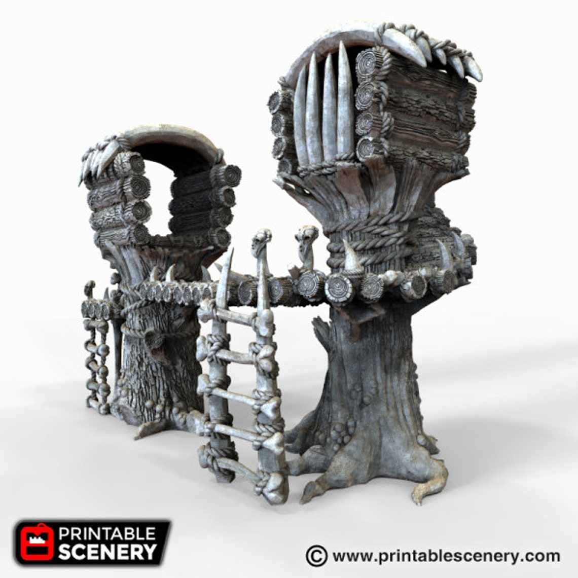 Dnd Orc Tribal Cell Towers Tabletop Barbarian Village Scatter - Etsy