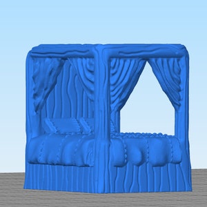 Dnd Canopy Bed Bedroom Furniture House Furnishings Castle Nobleman ...