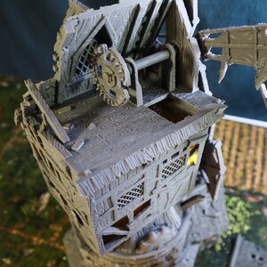 Dnd Haunted Windmill War Ruins City of Tarok Tabletop Scatter Terrain ...