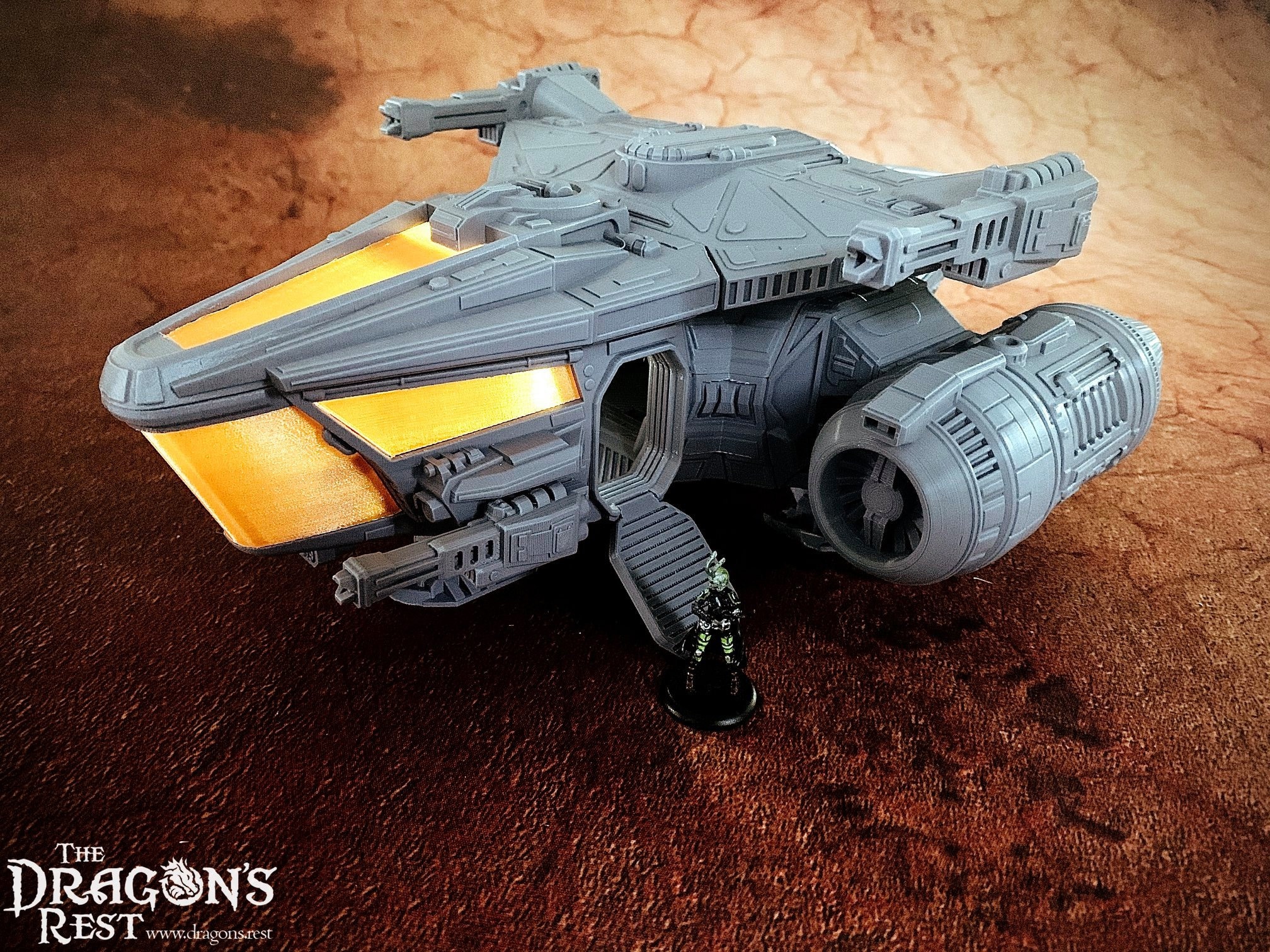 Dnd Dragon Crest Thumper Version Star Cruiser Space Craft Ship Cargo ...