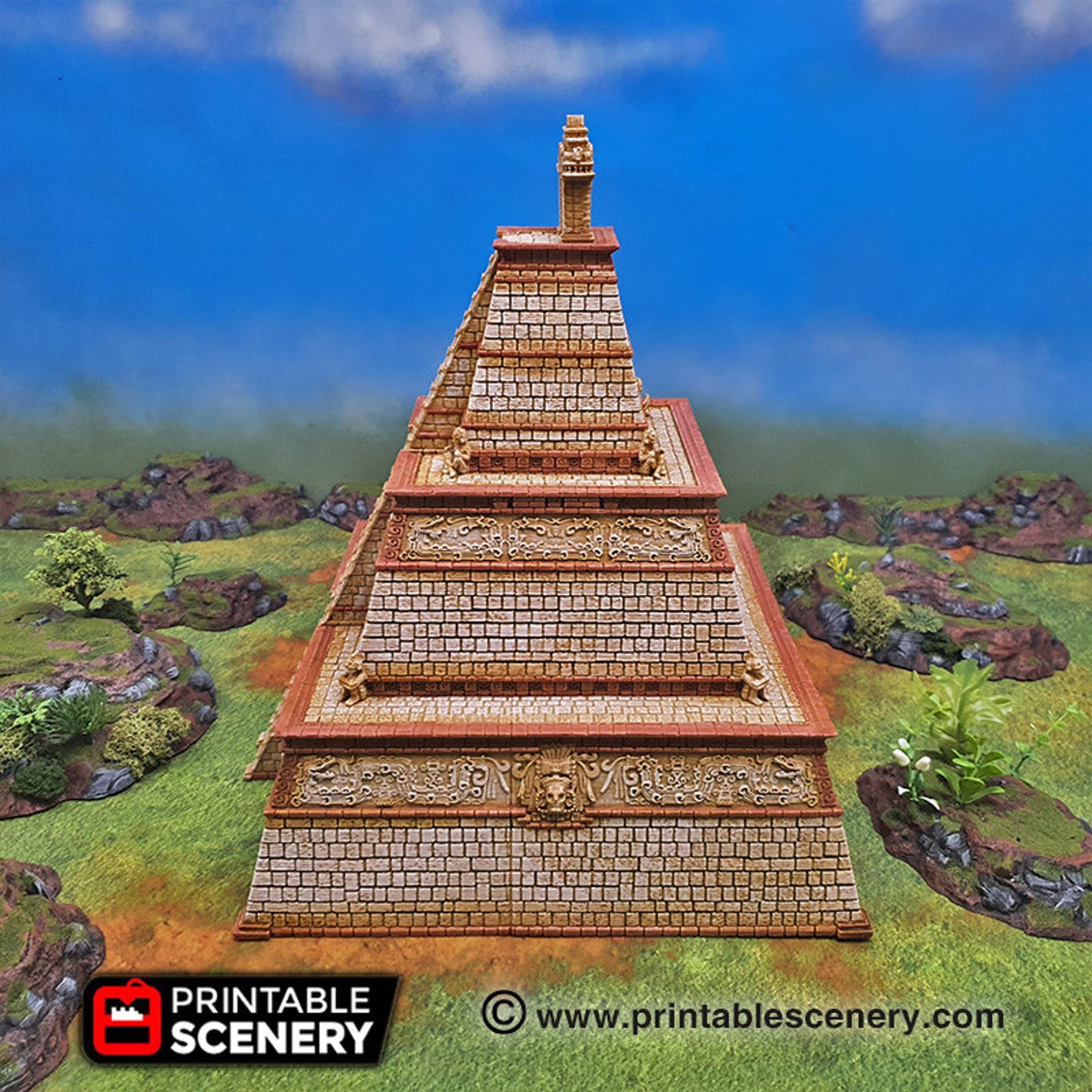 Dnd Aspect of the Gods Pyramid Aztec Ruins Stargate Tabletop Scatter ...