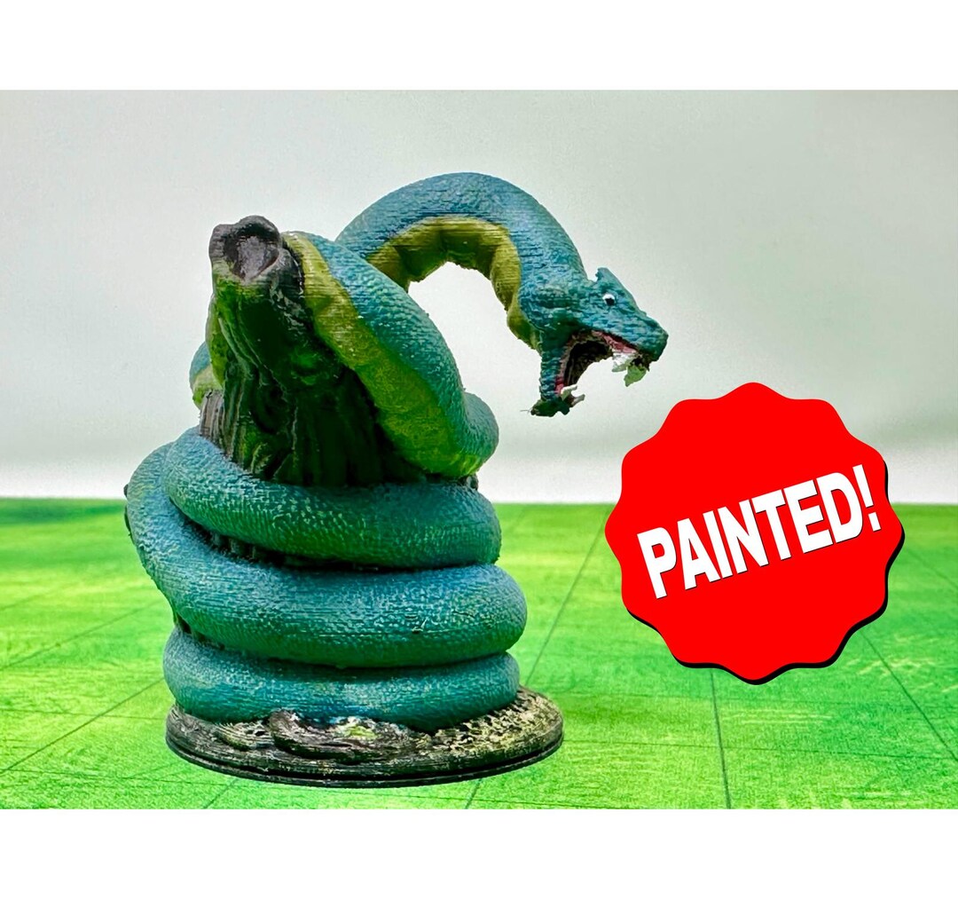 Dnd Giant Jungle Snake Reptile Creature Animal Tabletop Miniature ...