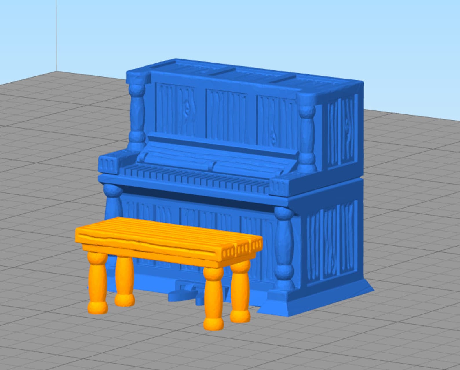 Dnd Piano and Bench Village Tavern Tabletop Terrain Miniature - Etsy