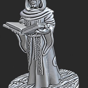Dnd Priest Miniature RESIN Monk Cultist | RPG Preacher Father NPC ...