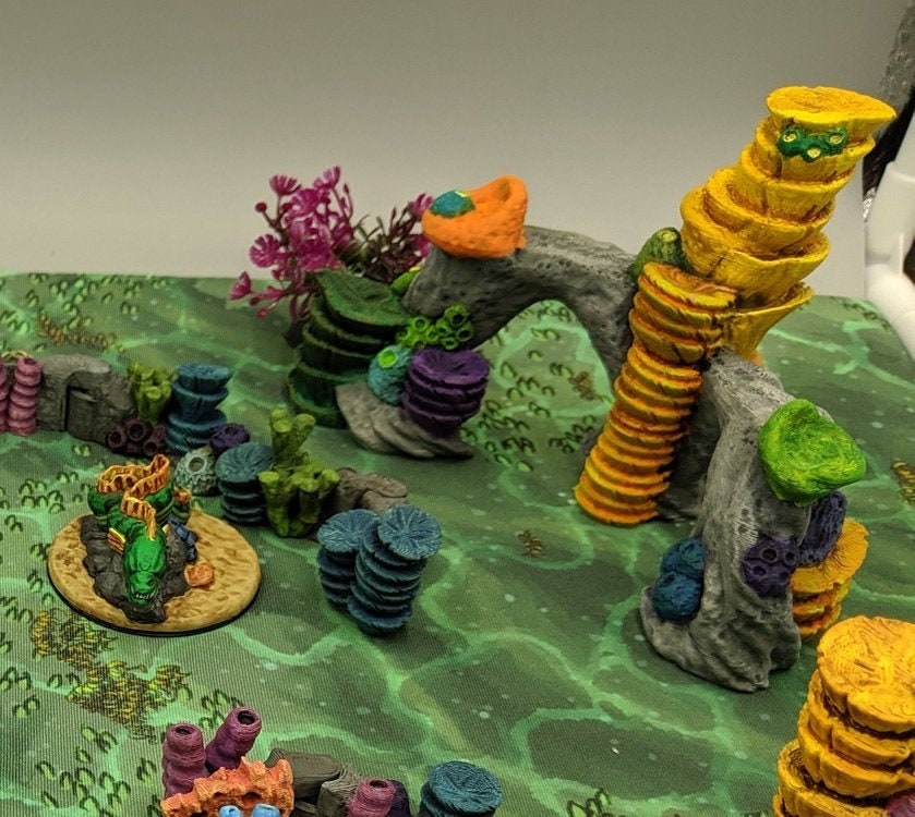 Dnd Large Coral Arch Underwater Reef Merfolk City Tabletop Scatter ...