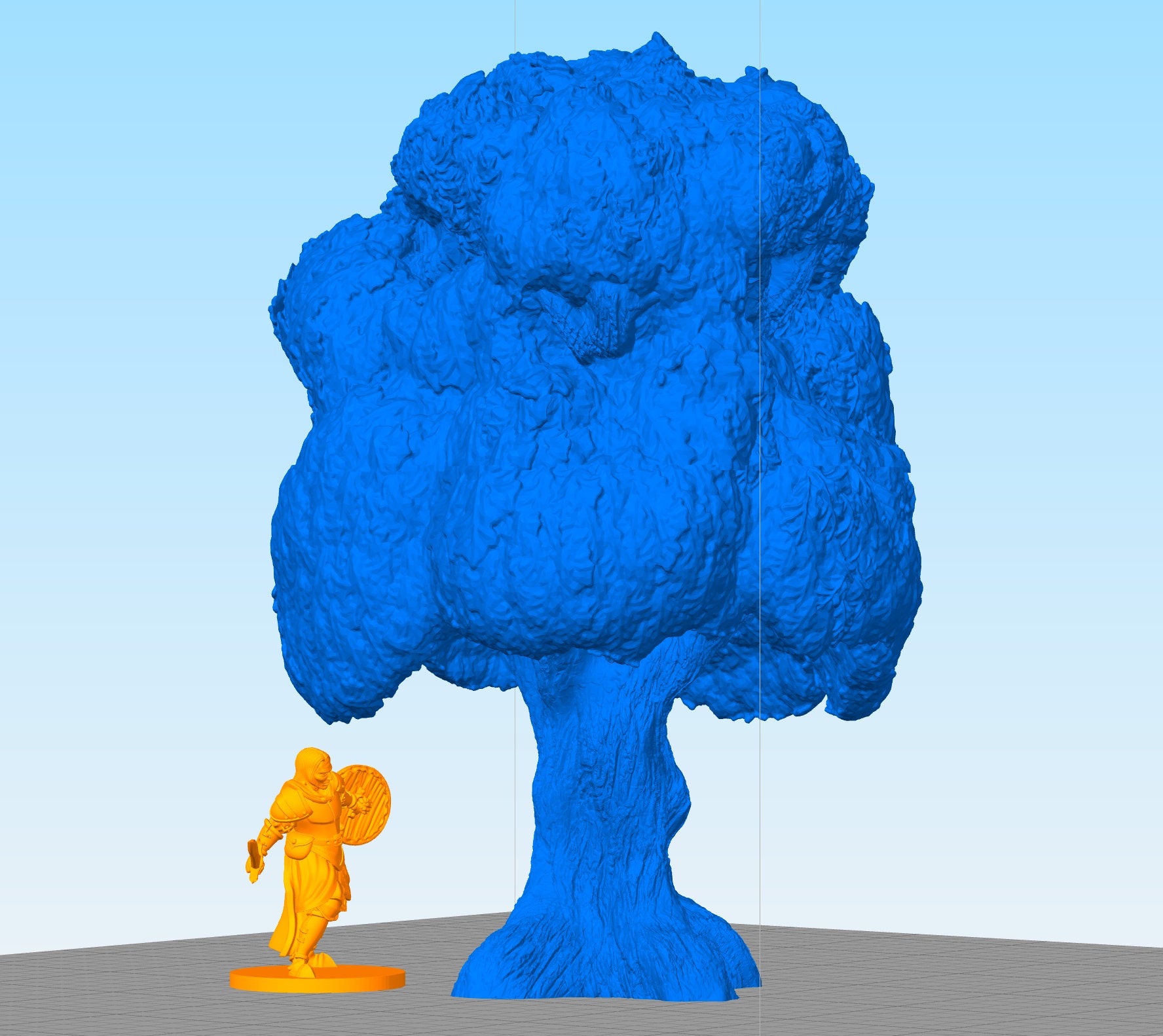 Dnd Large Size Oak Tree Miniature Forest Farm Village Scatter | Etsy