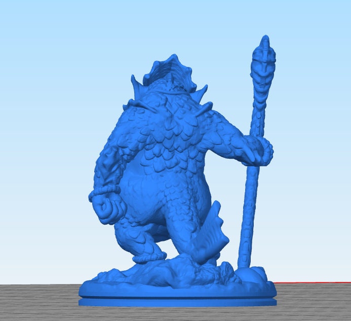 Dnd Sahuagin Deep Devil Priestess Sea Devil 28mm Resin | Etsy