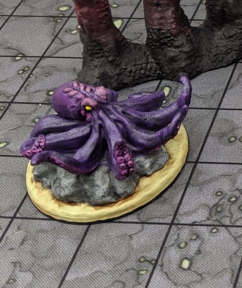 Dnd Octopus Sea Creatures Atlantis Ocean Tabletop Miniature | Etsy
