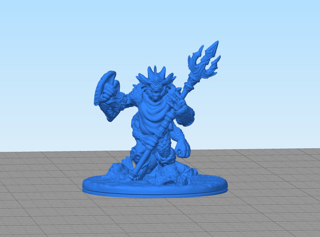 Sea King Dnd 28mm Miniature Resin Heroic Scale Figure Dungeons ...