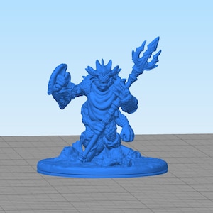 Sea King Dnd 28mm Miniature Resin Heroic Scale Figure Dungeons ...