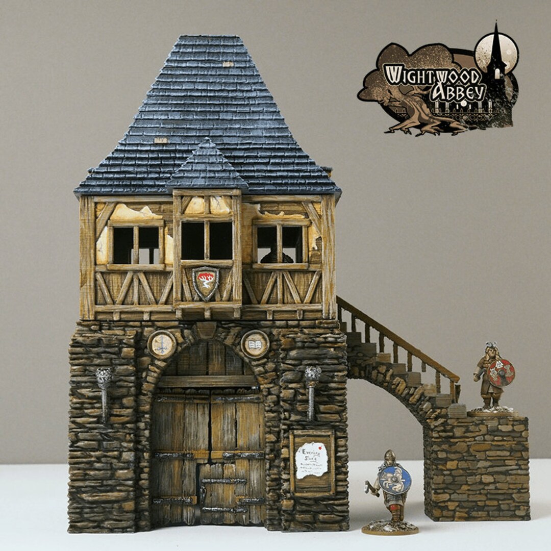 Dnd Medieval Gatehouse Castle Gate Tower Wightwood Abbey - Etsy