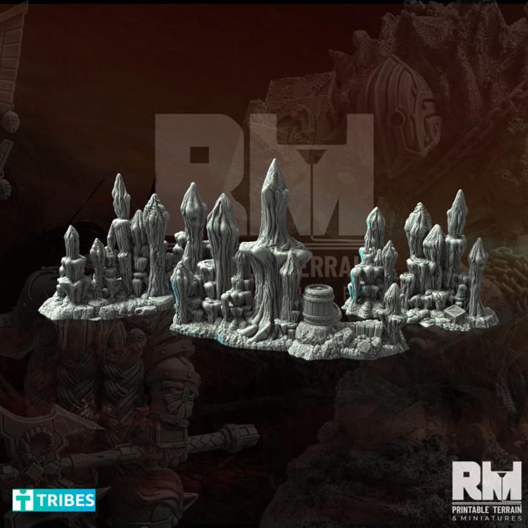 Dnd Underground Stalagmite Walls Cave Formations Tabletop Scatter ...