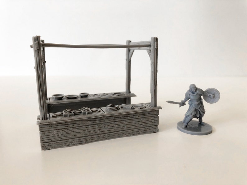 Dnd Market Peddler Merchant Stall 28mm Tabletop Terrain | Etsy