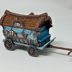 Dnd Gypsy Wagon Merchant Wagon Traveler Caravan Cart Gypsies Tabletop ...