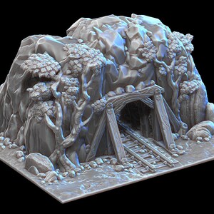 Dnd Mine Entrance Mining Town Medieval Dwarf Dwarven Western Tabletop ...