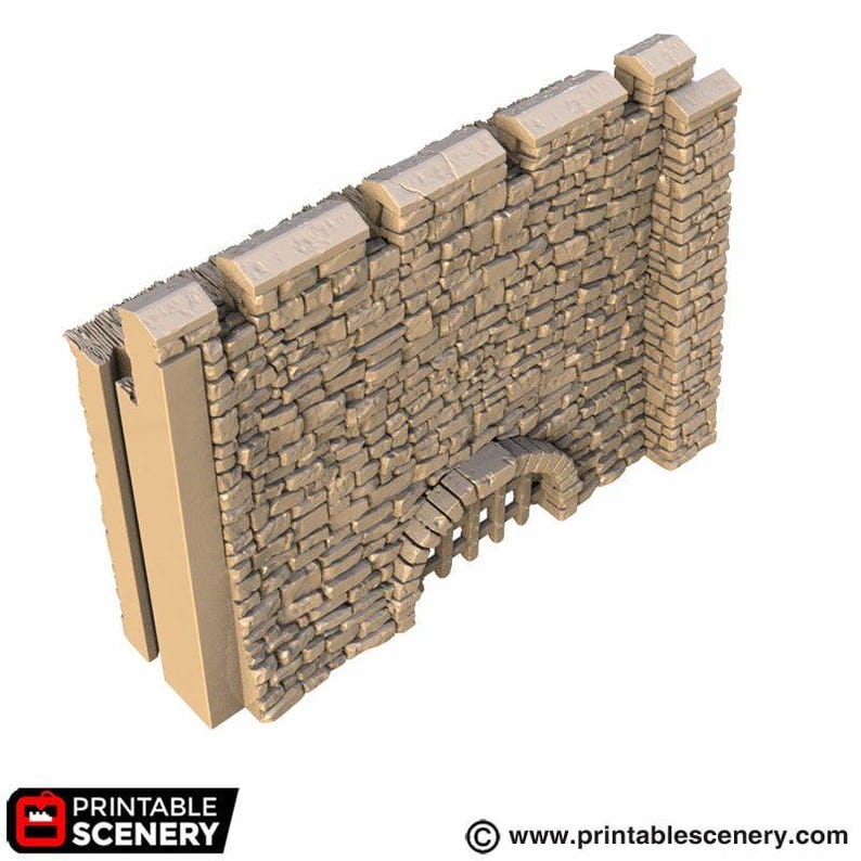 Dnd Culvert for Castle Walls Medieval Village Castle RPG Pathfinder D&D ...
