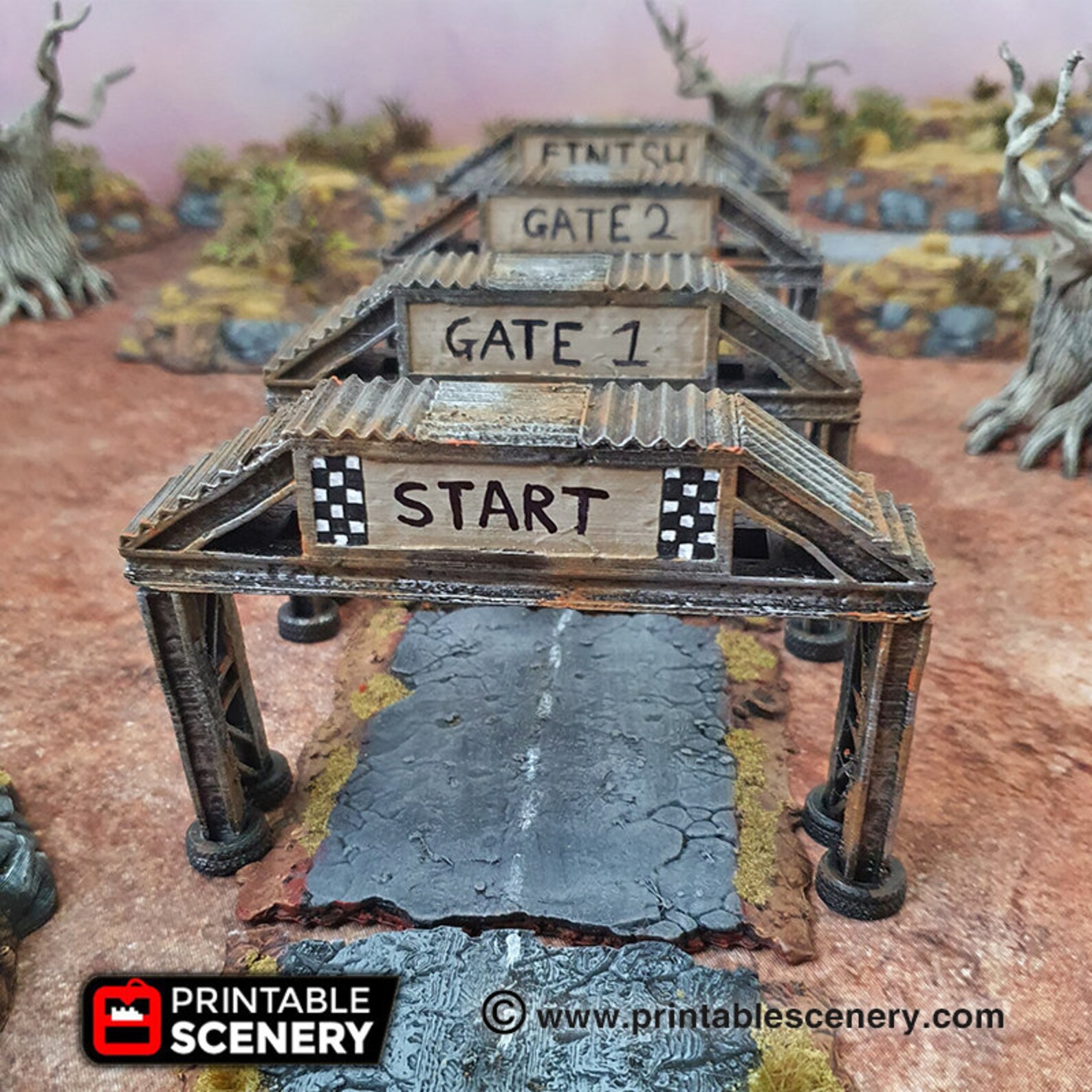 Dnd Checkpoint Race Gateway Mad Max Racing Urban Modern - Etsy