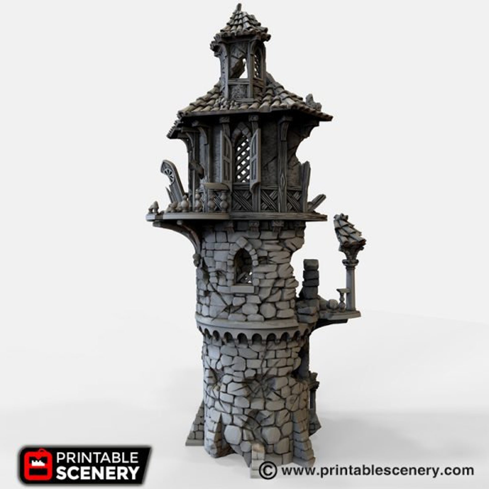 Dnd Ruined Wizard Tower Dungeons and Dragons Tabletop Scatter - Etsy