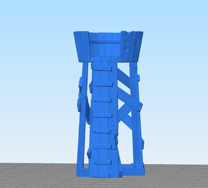 Dnd Wooden Watchtower Lookout Sentry Guard Post Tower Tabletop - Etsy