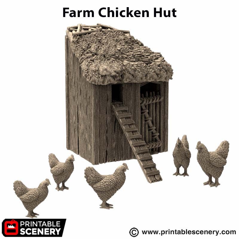 Dnd Chicken Hut Coop From King and Country Village Tabletop - Etsy