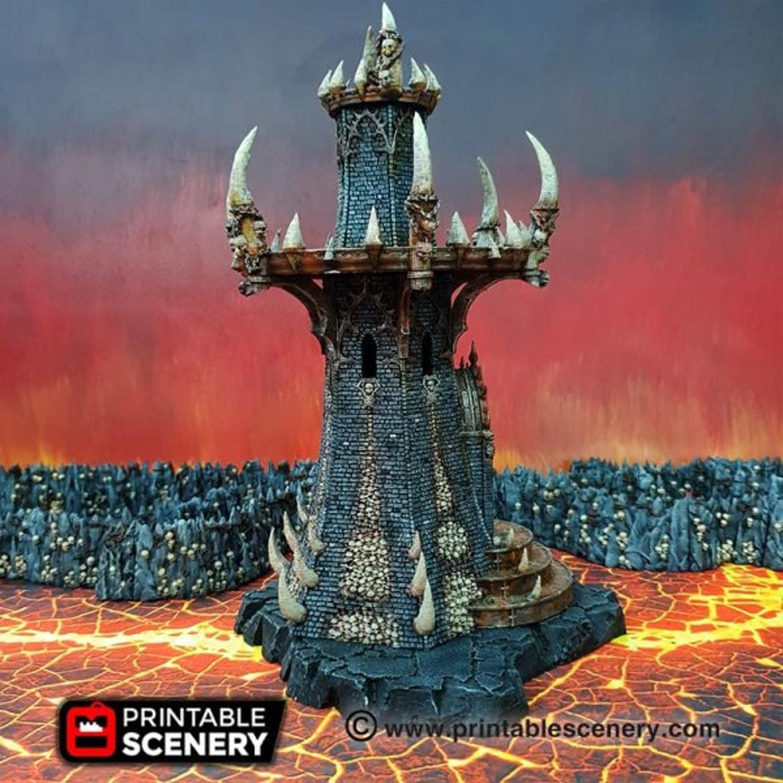 Dnd Infernal Hell Demon Tower Underdark Evil Tabletop Fantasy Scatter ...